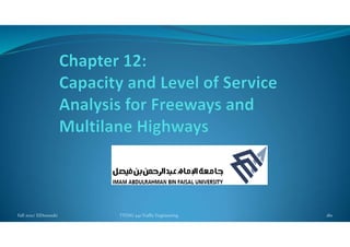 Tteng 441 traffic engineering fall 2021 part4 | PPT