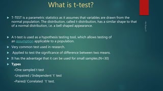 Ttest | PPTX