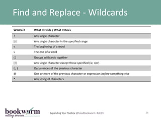 Expanding your Toolbox to make you a more Productive Editor | PPT