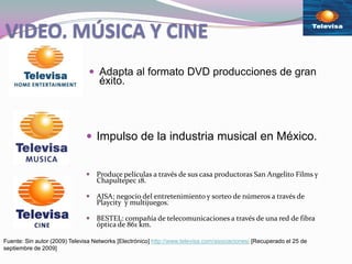 Grupo Televisa y Grupo TATA | PPTX