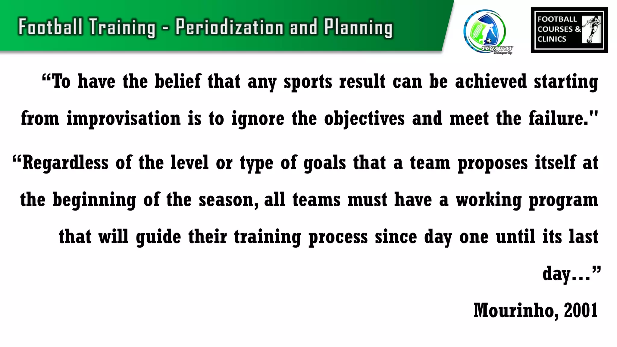 TECHNICAL - TACTICAL FOOTBALL PERIODIZATION | PDF