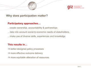 Gender-responsive stakeholder engagement and meaningful participation ...