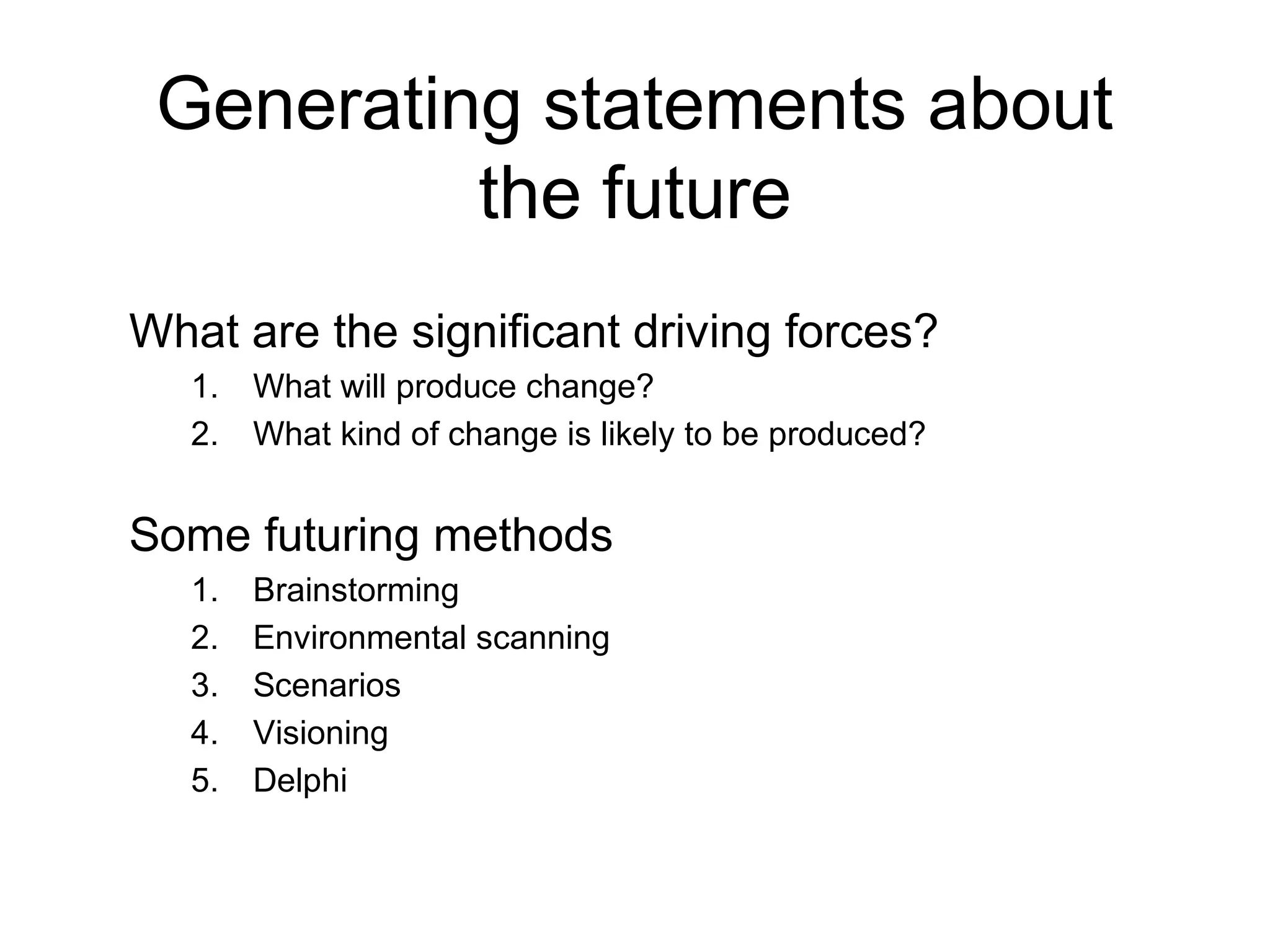 A Brief Introduction to Futuring | PPT