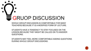 teaching methods - Team Teaching and Group discussion | PPTX