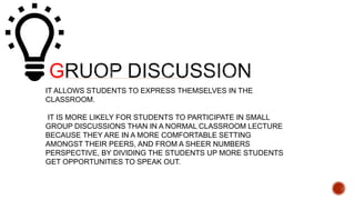 teaching methods - Team Teaching and Group discussion | PPTX