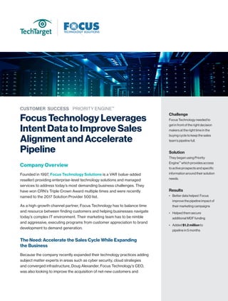 [Case Study] Focus Technology: Leveraging Intent Data to Improve Sales Alignment and Accelerate ...