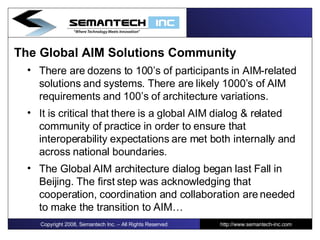 The Global AIM Reference Architecture | PPT