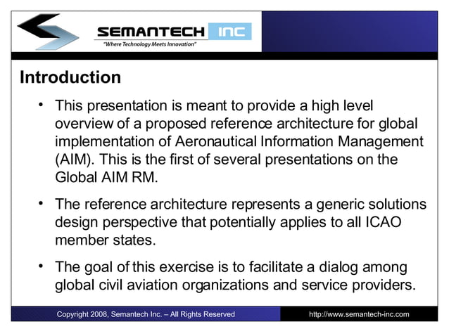 The Global AIM Reference Architecture | PPT