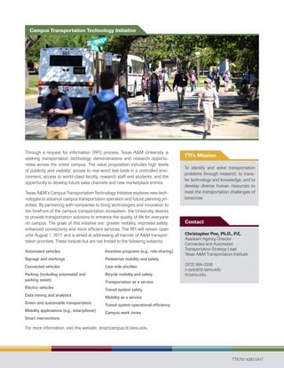 TTI's Capabilities in Connected Transportation | PDF
