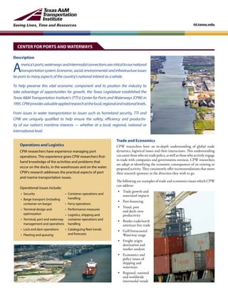 Center for Ports and Waterways | PDF