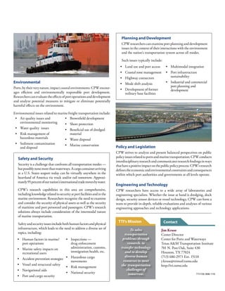 Center for Ports and Waterways | PDF
