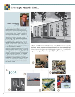 Texas A&M Transportation Institute - 60th Anniversary Brochure | PDF