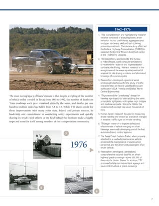 Texas A&M Transportation Institute - 60th Anniversary Brochure | PDF