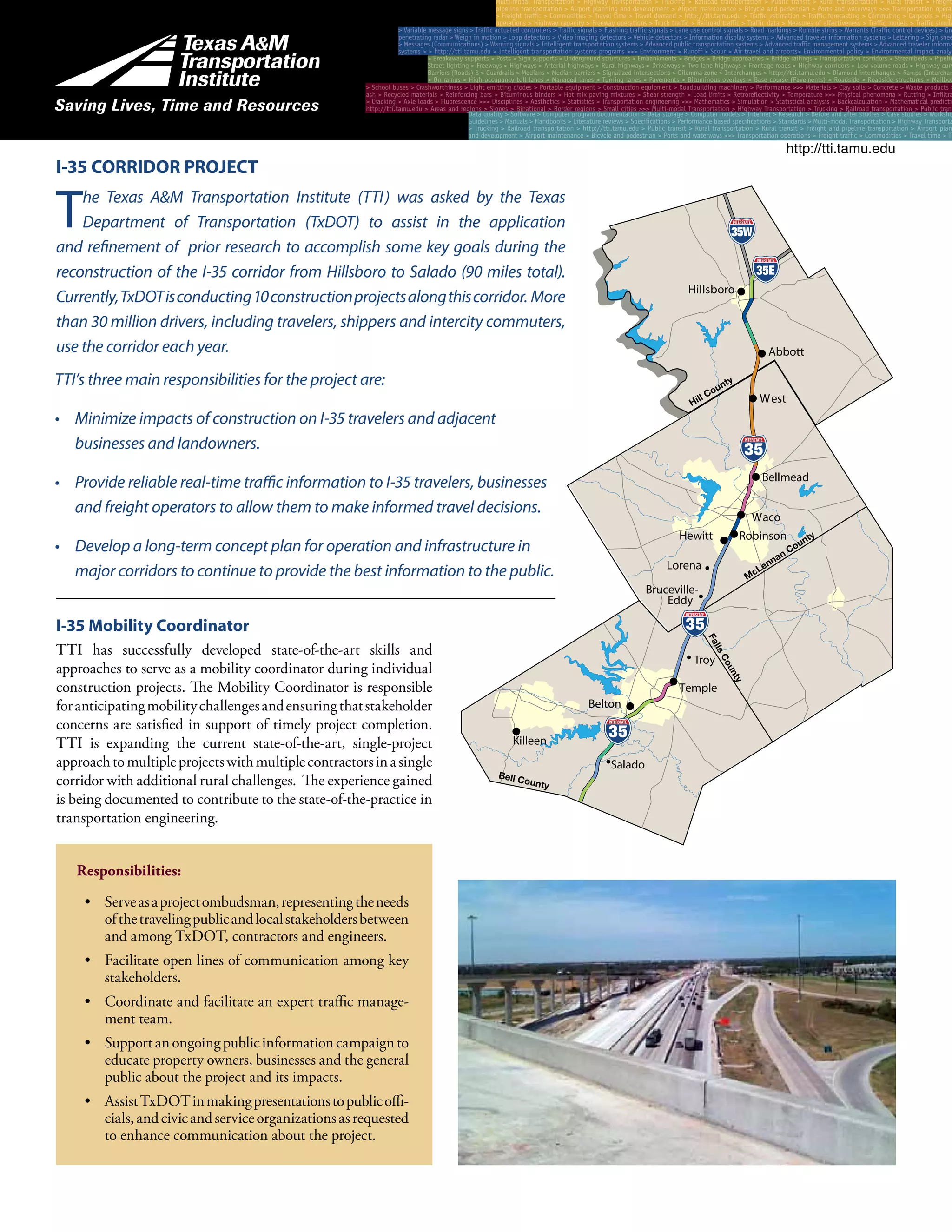 I-35 Corridor Project in Texas | PDF | Rail Travel | Travel Type
