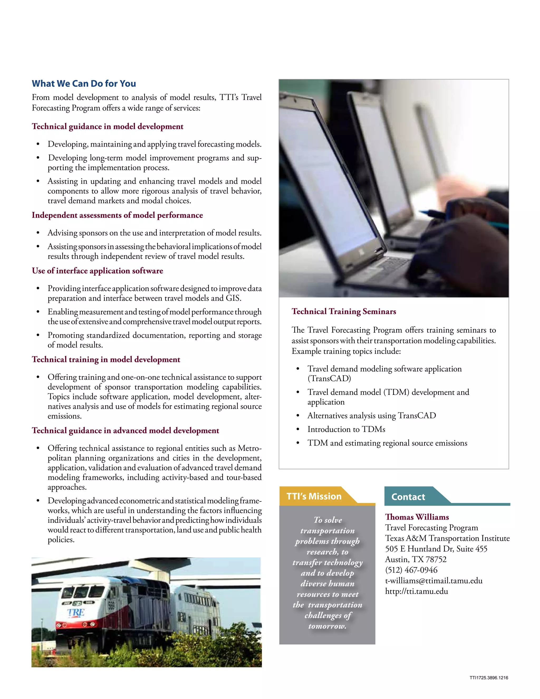 Travel Forecasting Program Pdf Computing Technology And Computing