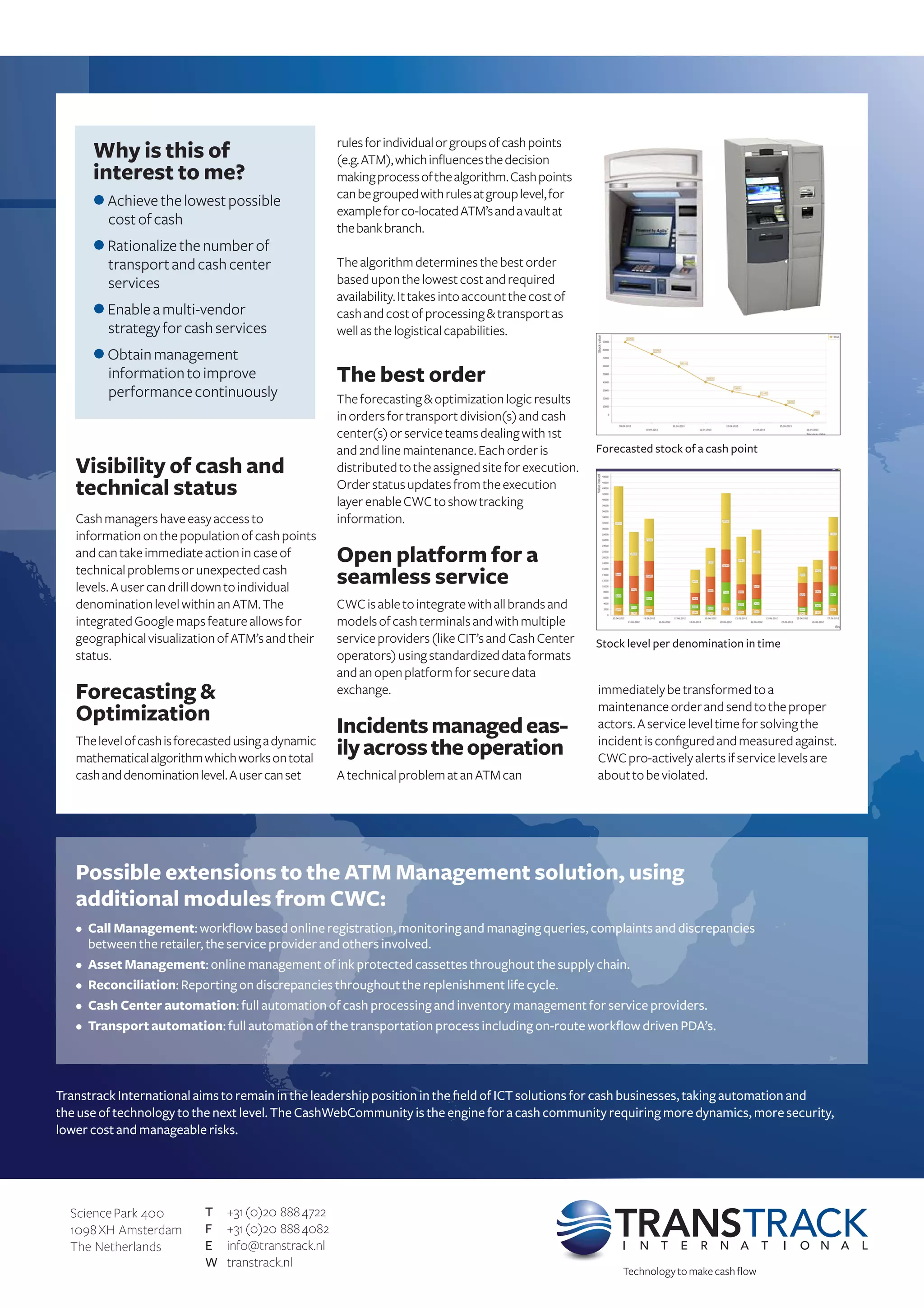 ATM management brochure | PDF | Business Banking & Finance | Business