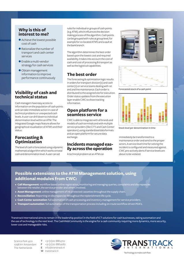 ATM management brochure | PDF | Business Banking & Finance | Business