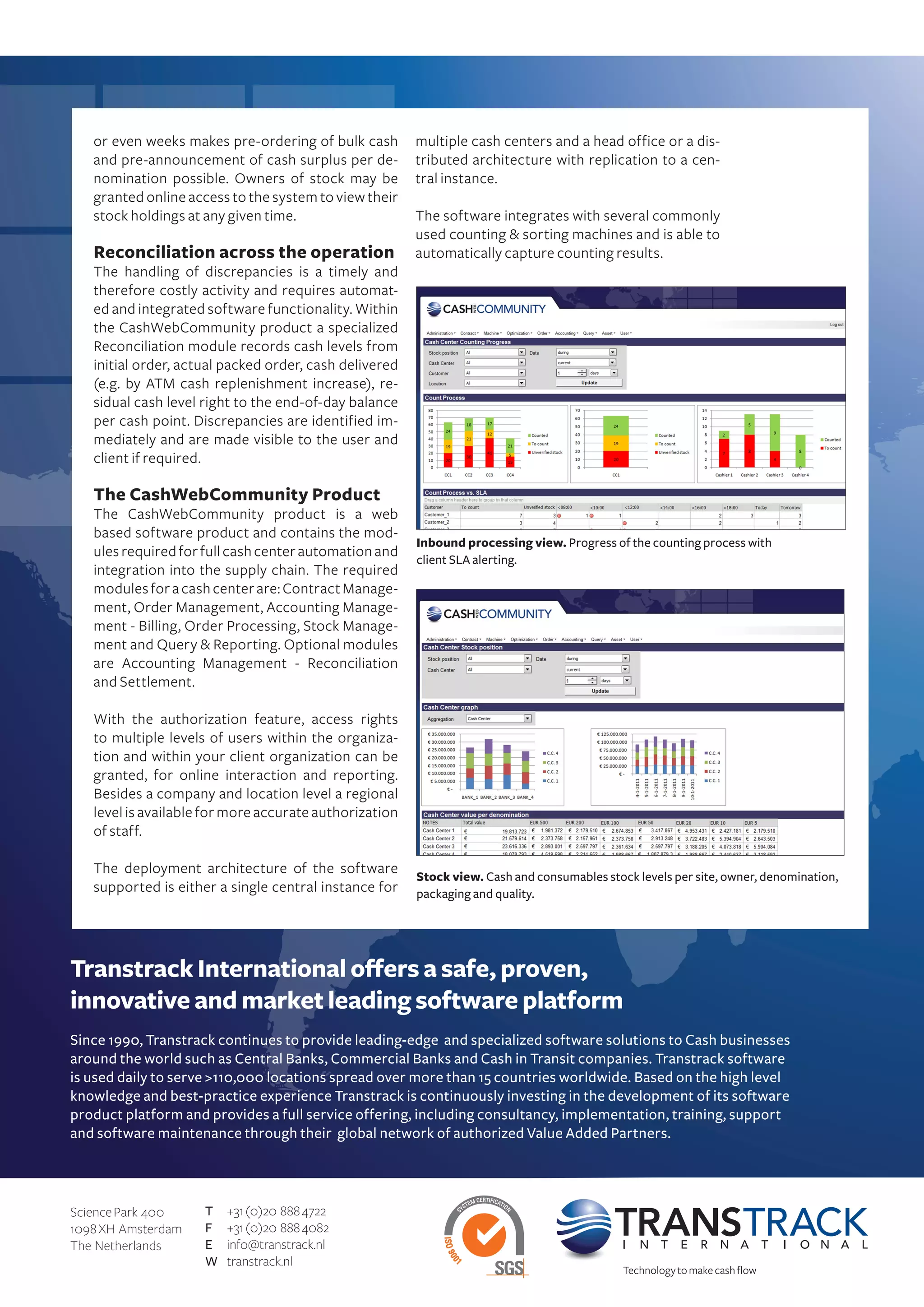 Cash Center brochure | PDF