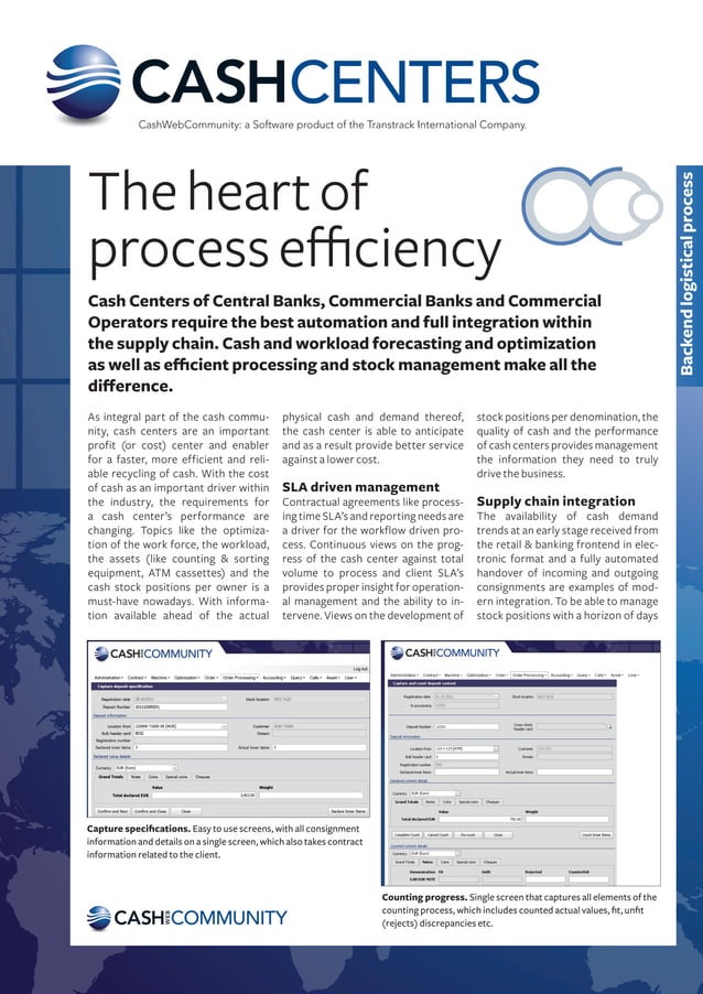 Cash Center brochure | PDF