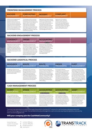 CashWebCommunity software brochure | PDF