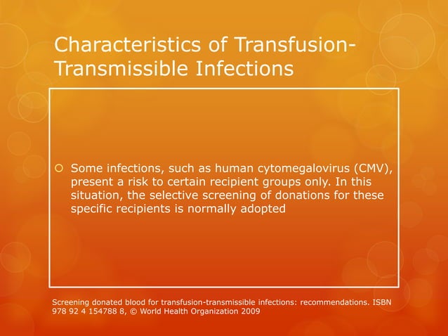Transfusion Transmissible Infections | PPTX