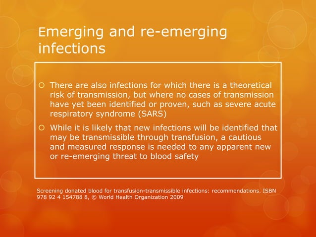 Transfusion Transmissible Infections | PPTX