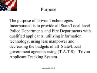 Trivon Technologies Inc. Presentation | PPT