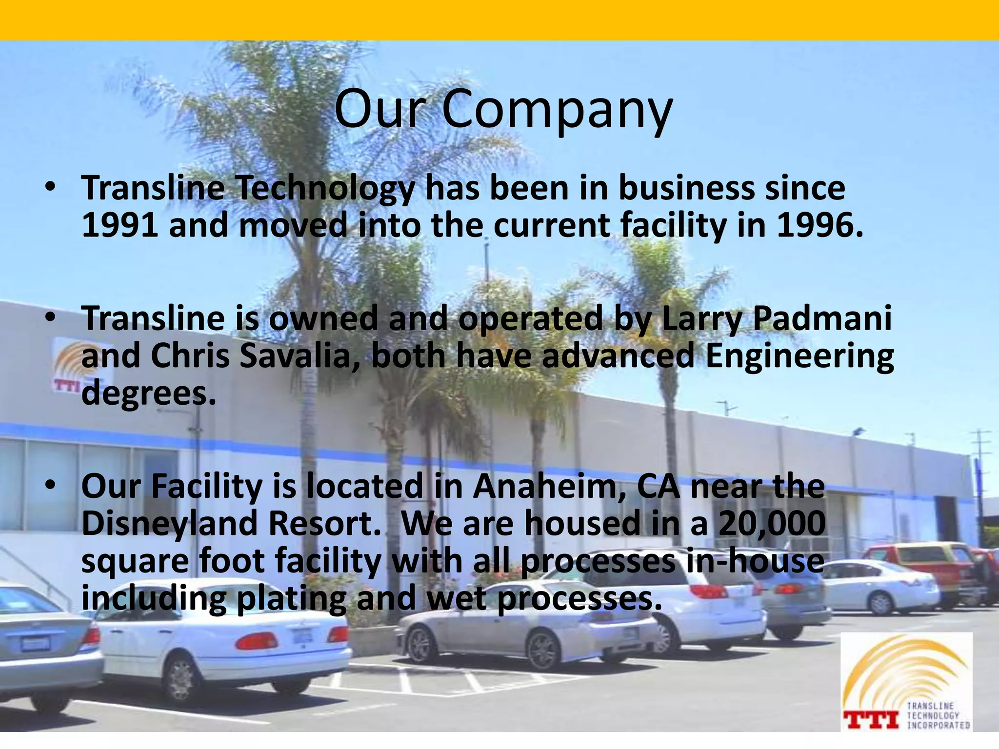 TTI overview slideshow | PPTX