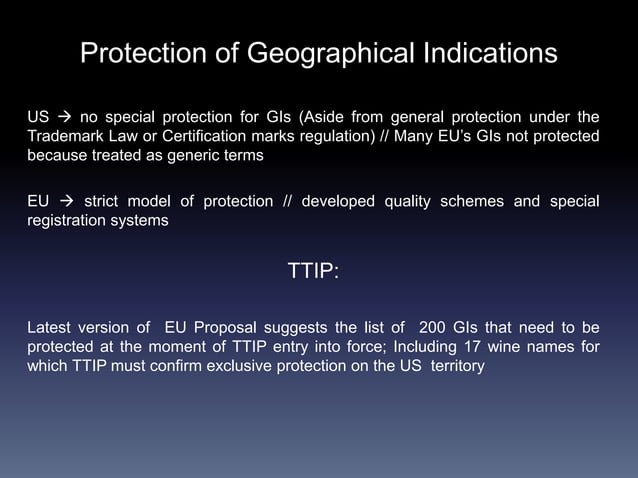 TTIP: Overview of Proposed Food Safety, Animal Welfare and Plant Health ...
