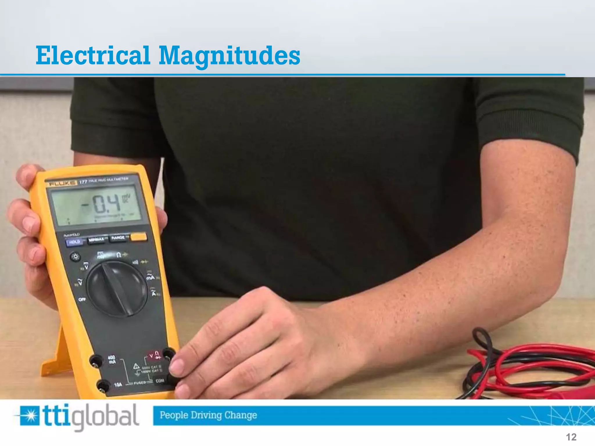 Tti presentation_basic electricity level 1 | PPTX | Chemistry | Science