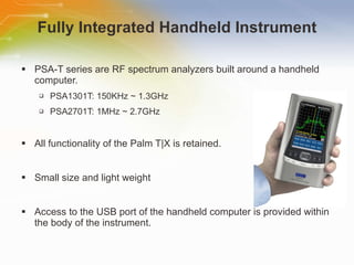 PSA-T Series Spectrum Analyser: PSA1301T/ PSA2701T | PPT