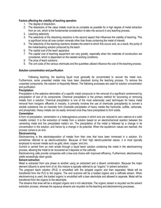 dewatering, hydrometallurgy and plant flowsheet of aluminium extraction ...
