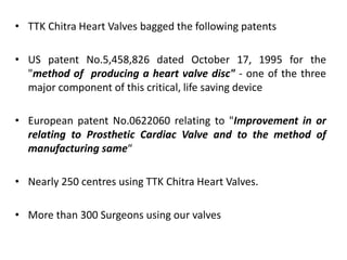 TTK CHITRA VALVE A REVIEW | PPTX