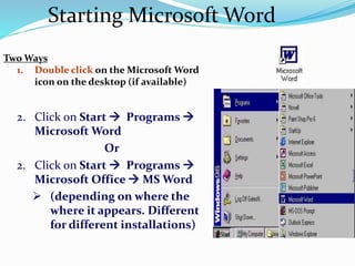 Computer software application with specific reference to Microsoft word ...