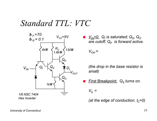 TTL(Transistor Transistor Logic) | PDF