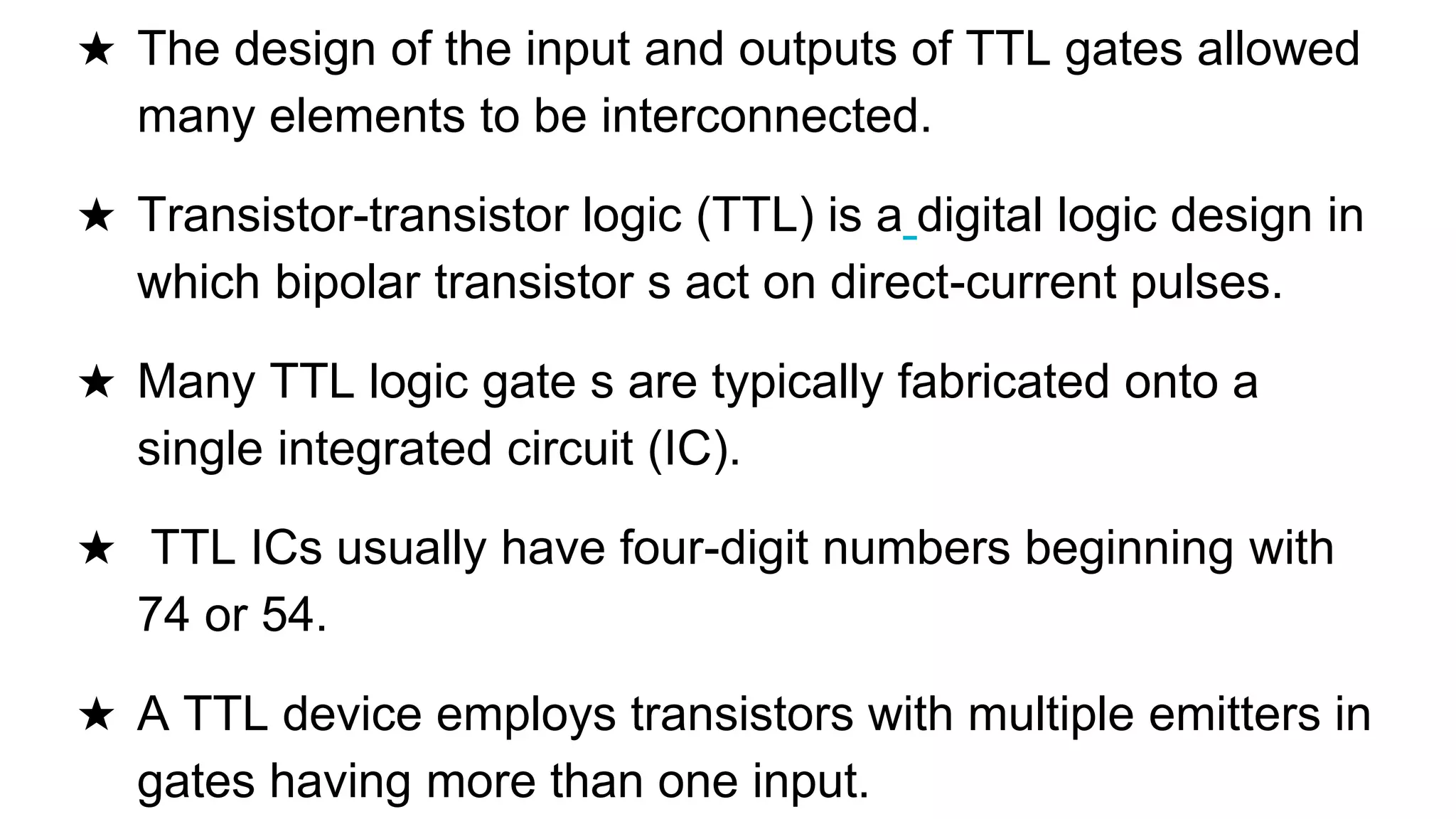 Transistor Transistor Logic | PPTX
