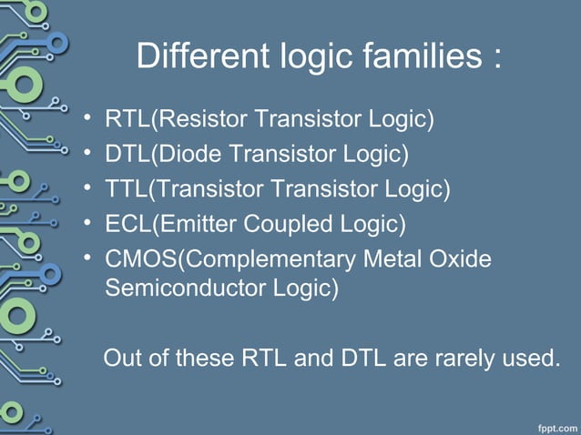 TTL classification and TTL XOR Gate | PPT | Laptops | Computing