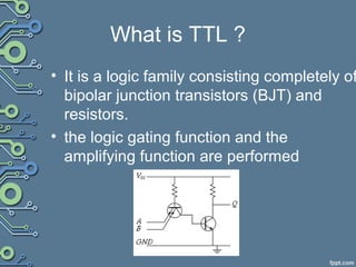 TTL classification and TTL XOR Gate | PPT