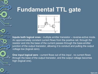 TTL classification and TTL XOR Gate | PPT