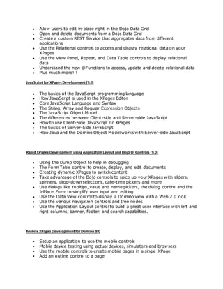 Xpages | DOCX | Web Development | Internet