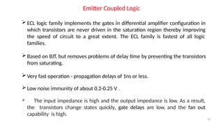 TTL ECL CMOS families in digital system design | PPT