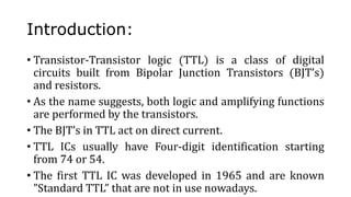 TTL Logic Families and its Types.pptx