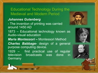 History of Educational Technology and Information and Communication ...
