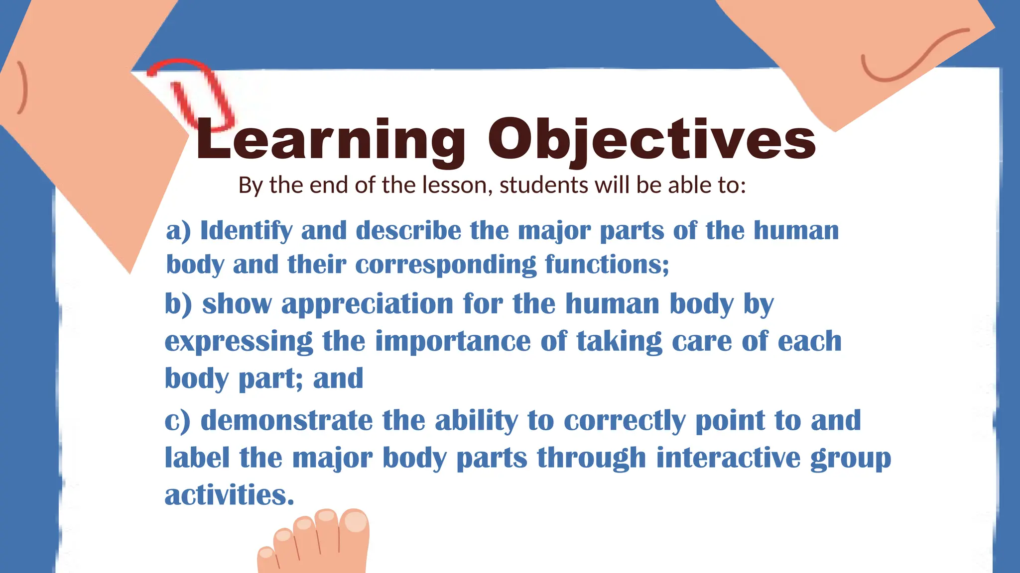 body parts and their function for grades 1-3 pptxxxxx | PPTX