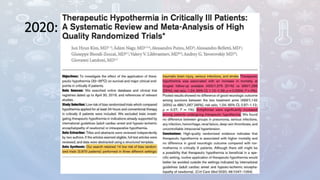 Targeted temperature management vs normothermia after out of hospital ...