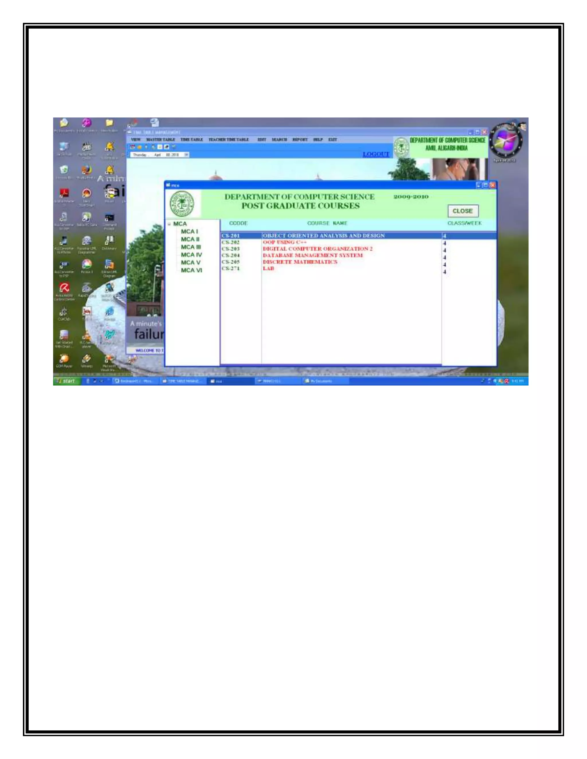 Time Table Management System | PDF