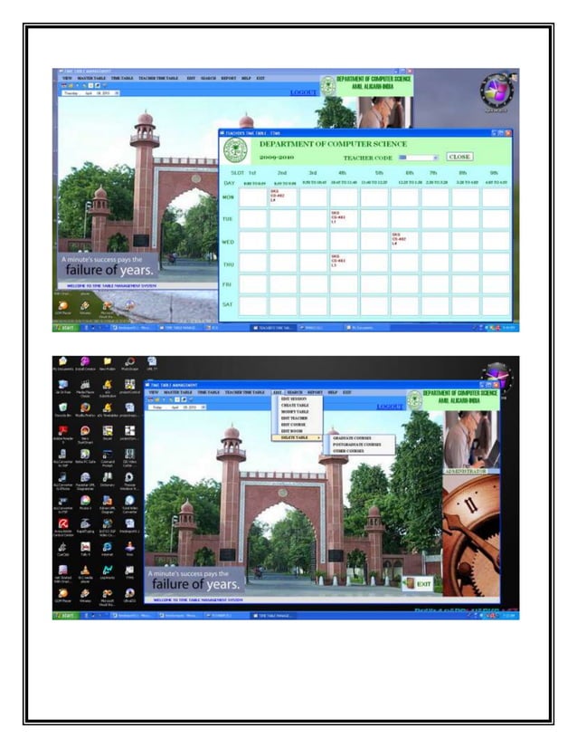 Time Table Management System | PDF | Computing | Technology & Computing