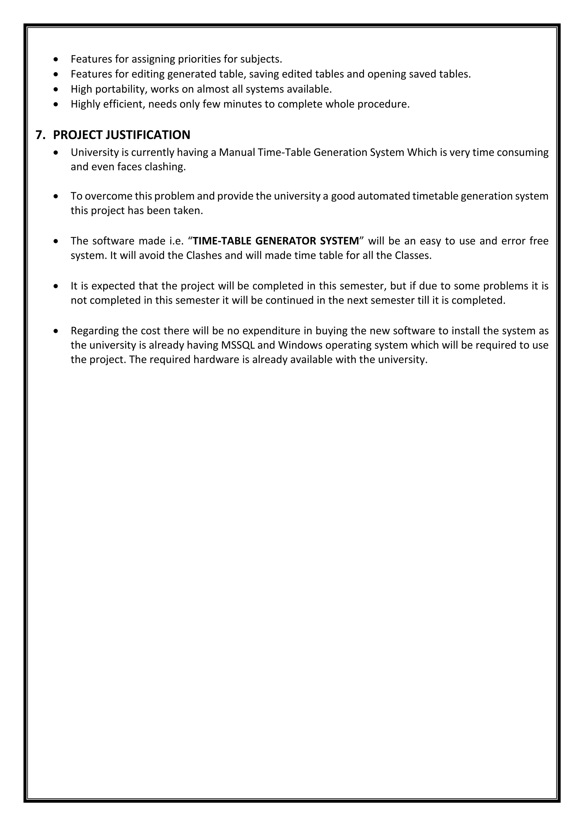 Time Table Management System Software Report | PDF