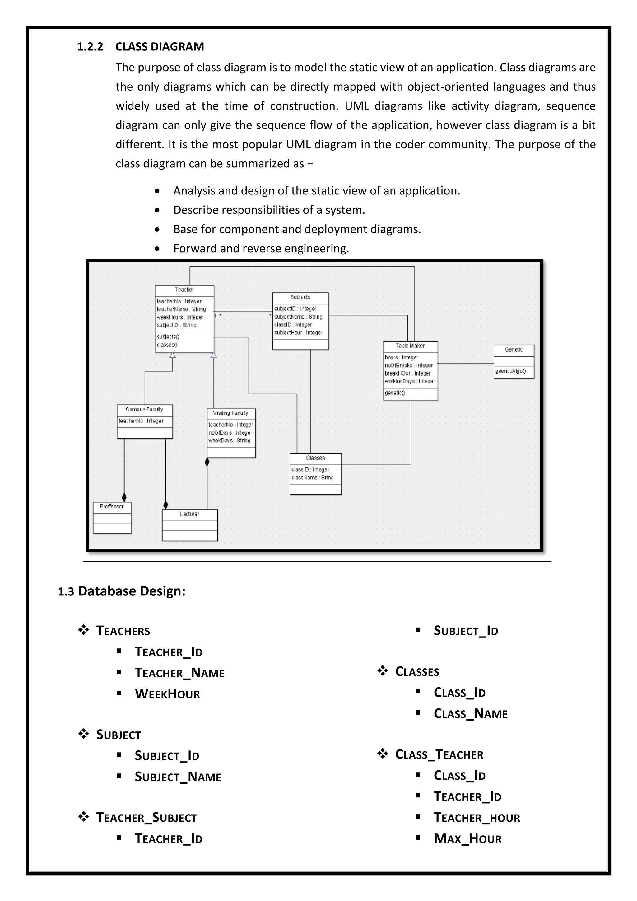 Time Table Management System Software Report | PDF