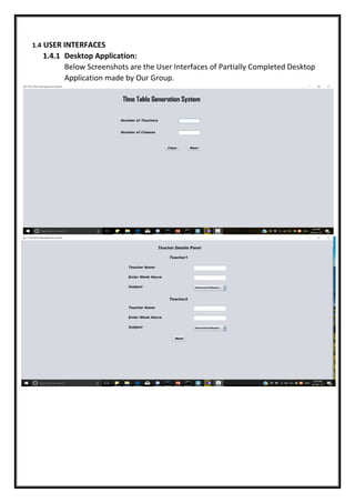 Time Table Management System Software Report | PDF